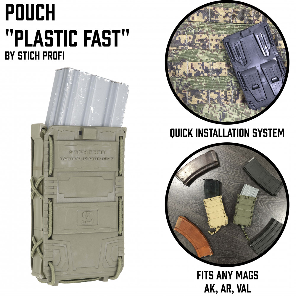 Fast Magazine Pouch Olive Green Stich Profi - Airsoft Zone UK